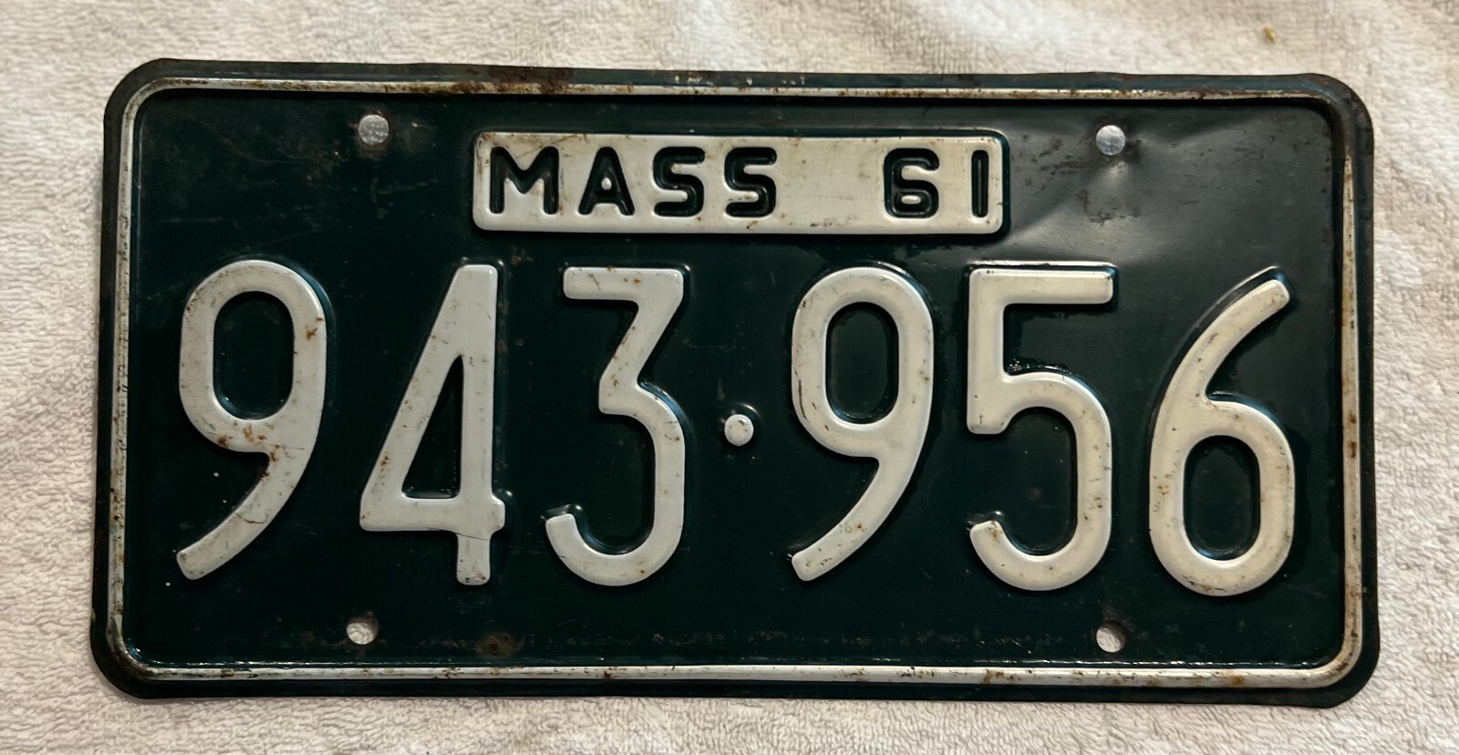 LICENSE PLATES MASS MA. MASSACHUSETTS 1961 943956 | eBay