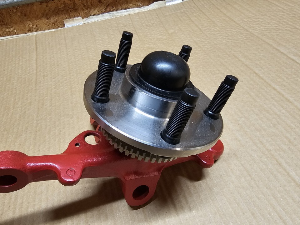 96-04 FORD MUSTANG SN95 FRONT SPINDLE FOXBODY SWAP 5X4.5 PAIR NEW WHEEL ...