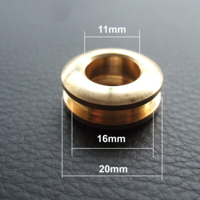 10x Heavy Duty Solid Brass grommets 11mm Eyelet Screw Fix For leather ...