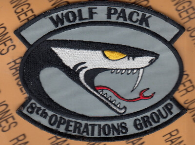 USAF Air Force 8th Operations Group OG 4" patch Light Gray c/e | eBay