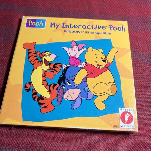 My Interactive Pooh by Mattel, Windows 95 Compatible With PC-CD MINT ...