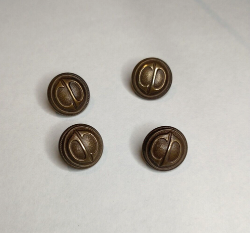 Lot/4 Vtg Christian Dior Monogram Brass Shank Buttons Sporrong Sweden 0 ...