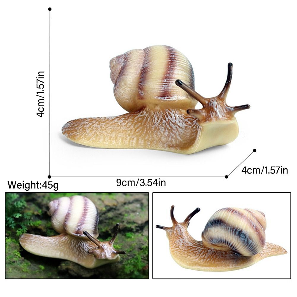 Decor Mini Animal Figures Snail Figurine Toy Snail Statue for Fairy ...