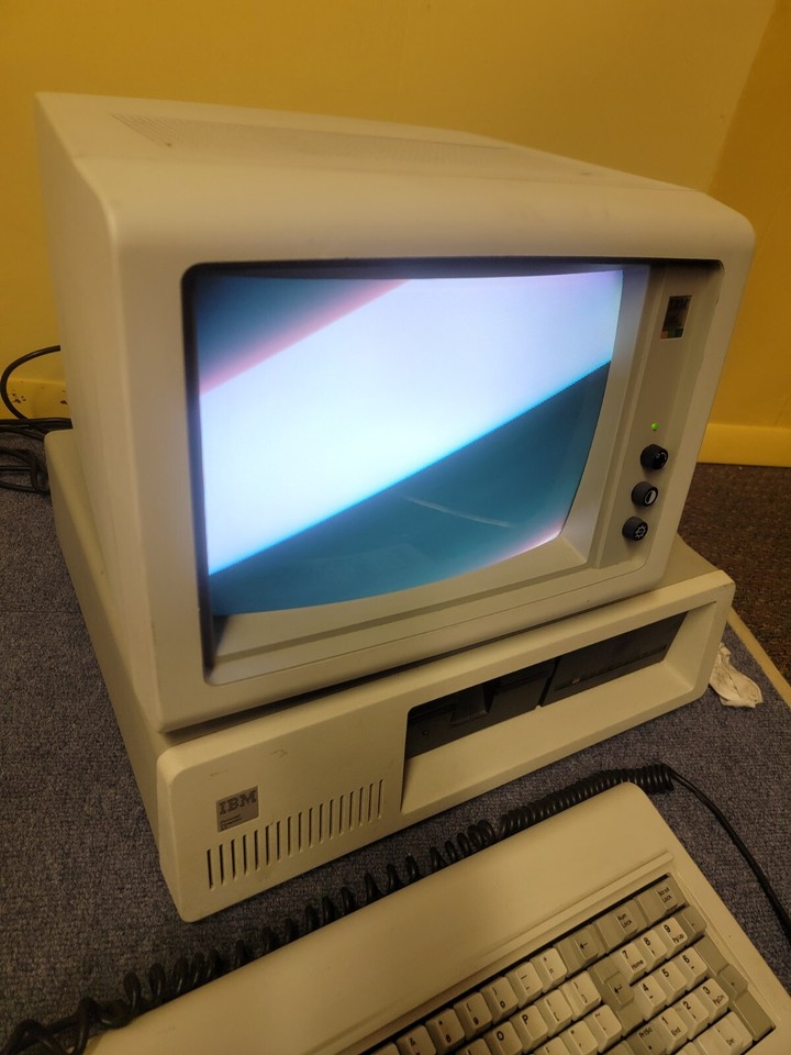 IBM 5160 Vintage PC Computer & Monitor Keyboard Signature Will Be ...