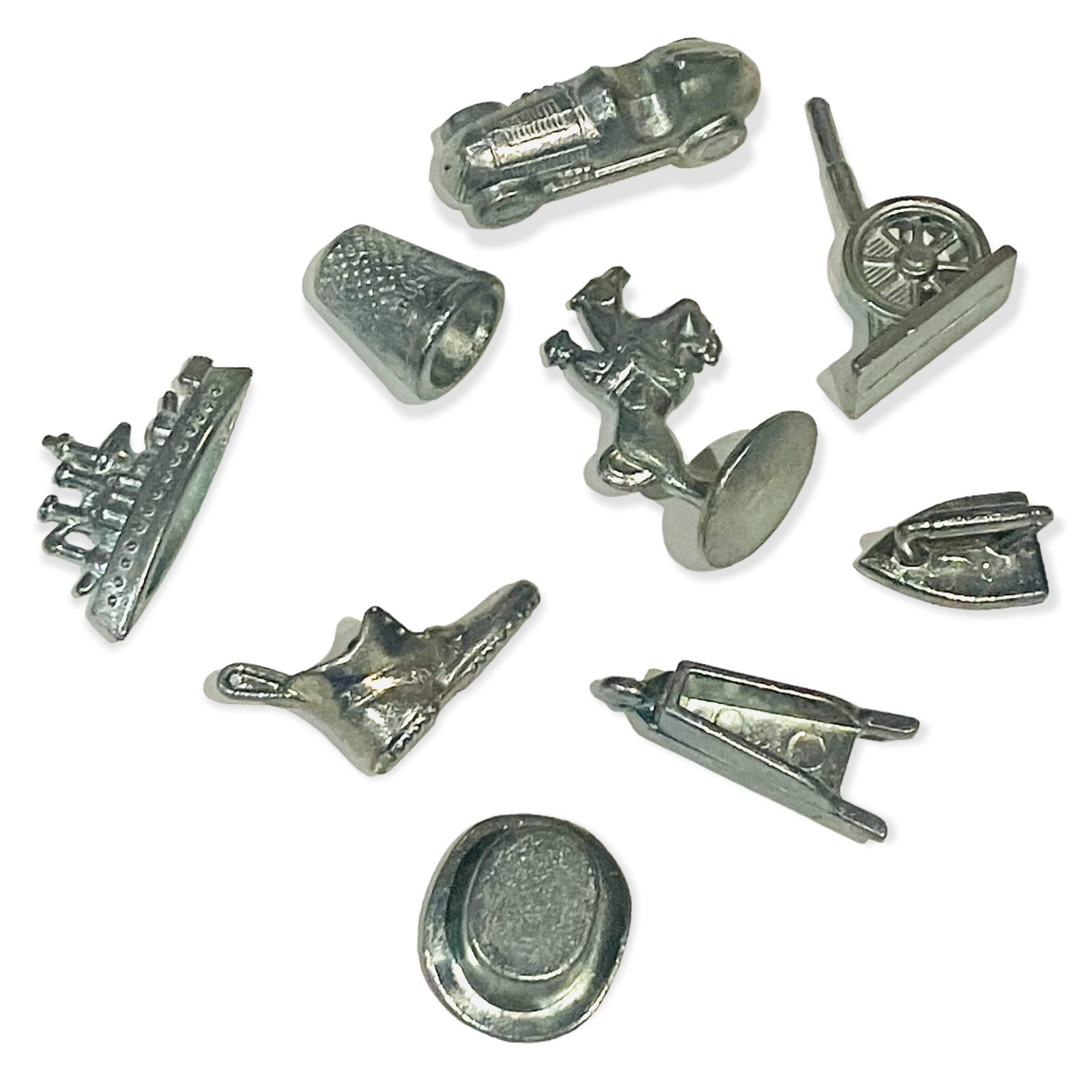 Lot 8 Monopoly Game Pieces Tokens Replacements Vintage | eBay