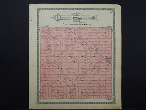 Iowa, O'Brien County, 1911 Plat Map, Omega Township J19#91 | eBay