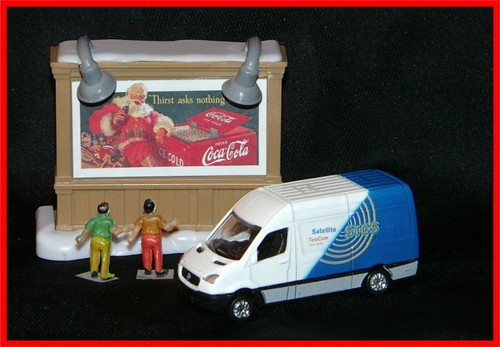 Custom _ HO Scale _ Coca-Cola / Santa_ Light Up Billboard Sign | eBay