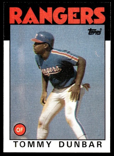 1986 Topps Tommy Dunbar Texas Rangers #559 | eBay