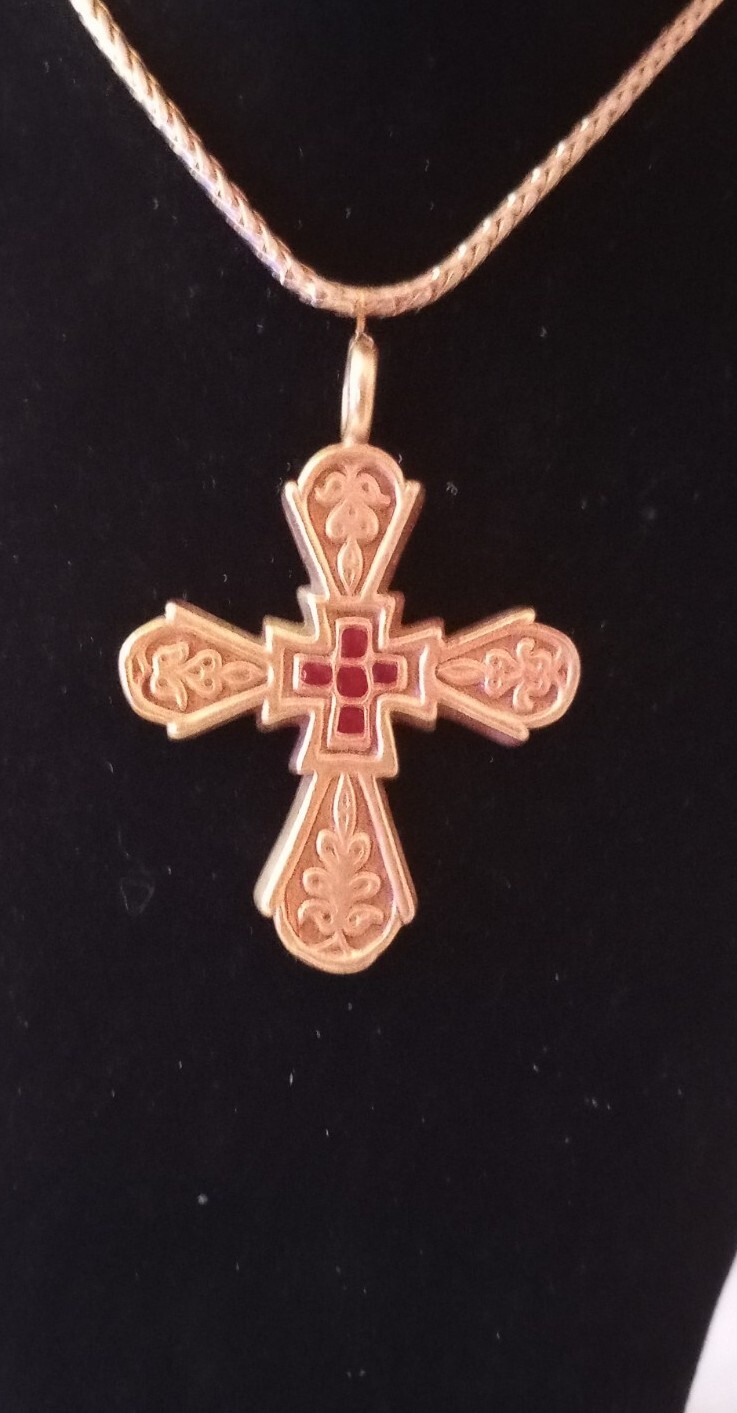 MMA 1980's Rare Replicas Byzantium Cross Pendant gold… - Gem