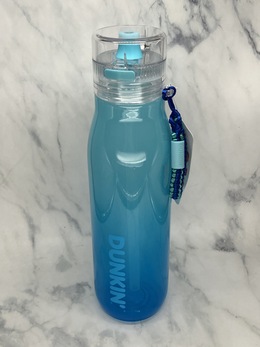 Dunkin Donuts 40oz Blue Hydration Bottle With Braided Carrier Water ...