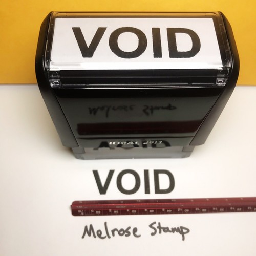 Void Rubber Stamp Black Ink Self Inking Ideal 4913 | eBay