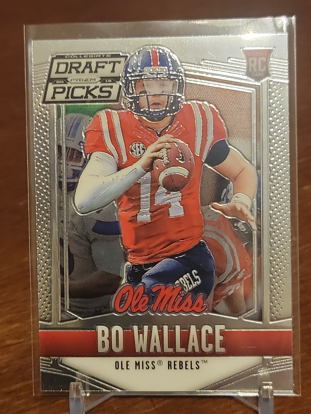 2015 Panini Prizm Collegiate Draft Picks Bo Wallace RC Ole Miss Rebels ...