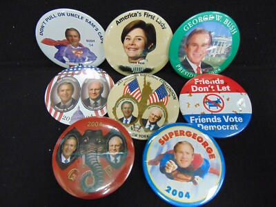 GEORGE BUSH ELECTION BUTTONS LOT OF 8 *8* | eBay
