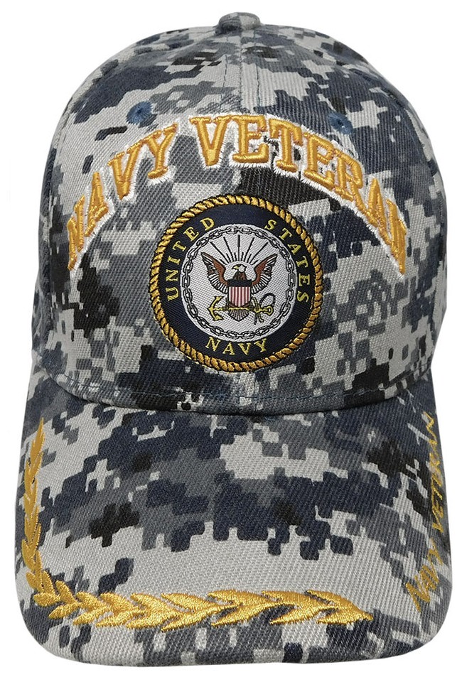 US NAVY USN VETERAN FEATHER EGGS BALL CAP HAT ACU NAVY CAMO | eBay