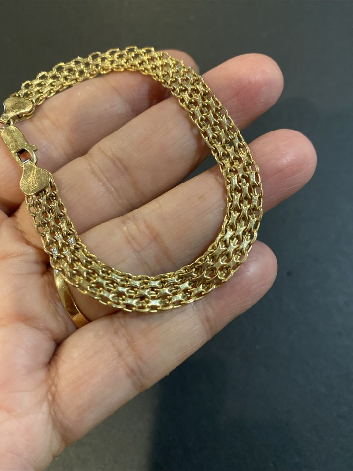 Signed SLC 10k Yellow Gold Bracelet Made In Italy | eBay
