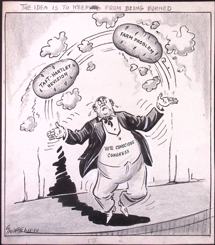 Taft Hartley Revision Farm Problem George White Tampa Tribune Original ...