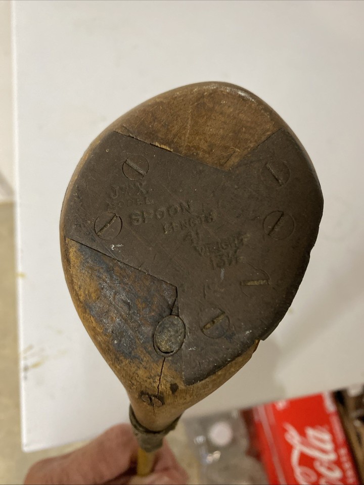 Antique Hickory Wood Shaft JWX Spoon Golf Club | eBay