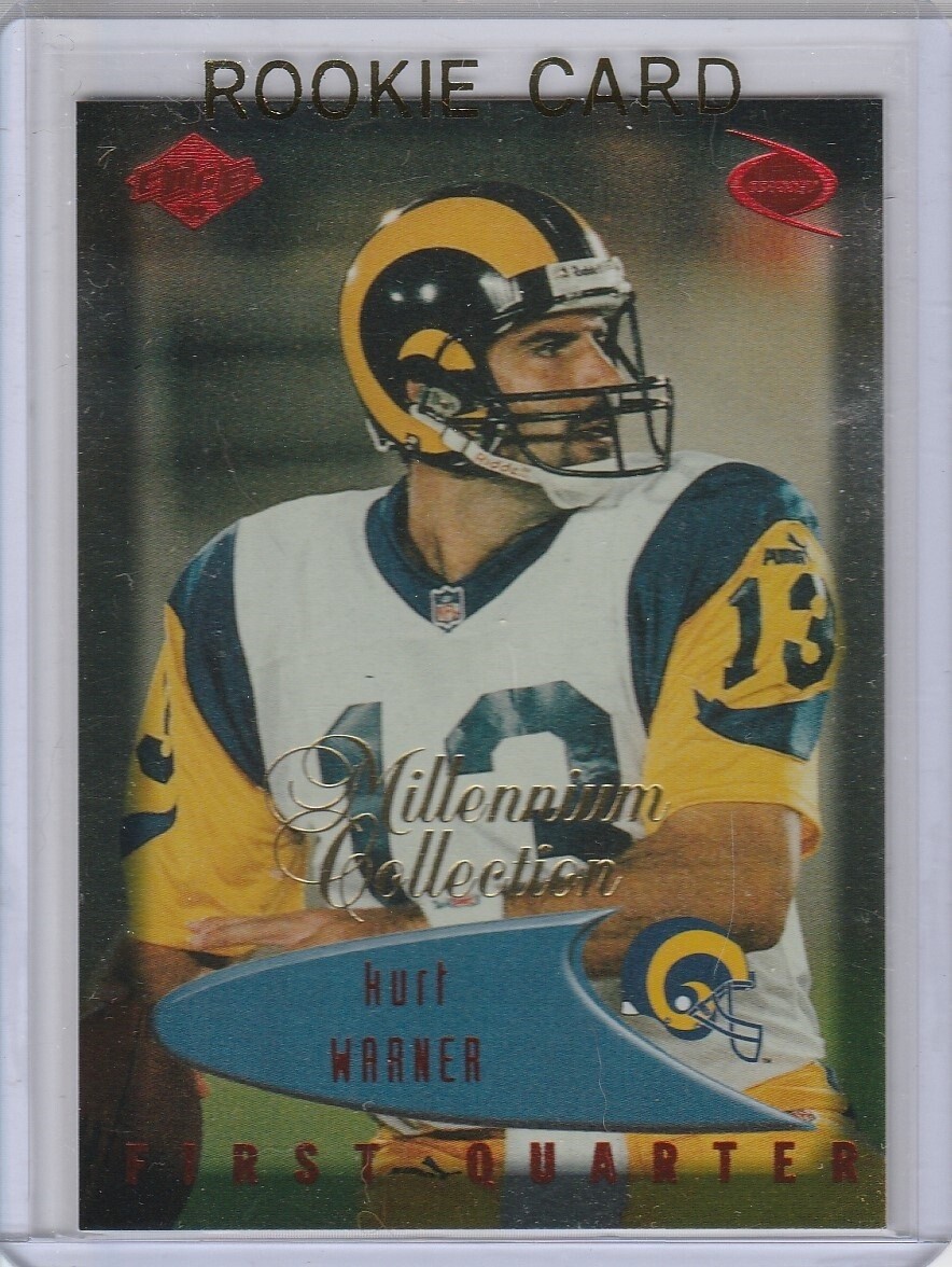 KURT WARNER ROOKIE CARD Millenium Collection 1999 RC St. Louis Rams NFL ...
