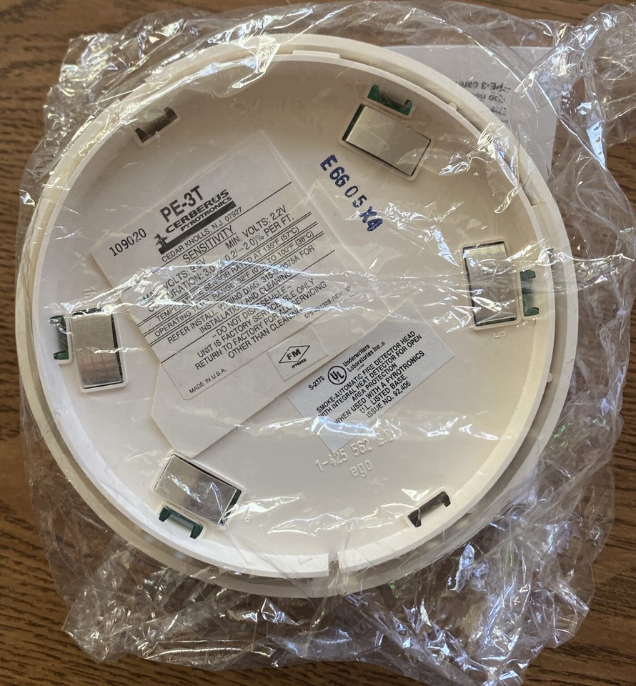 Cerberus Pyrotronics Siemens PE-3T P/N 315-090875-3 Photo Smoke ...