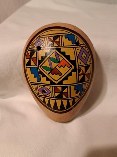 Peruvian Ocarina Whistle Clay Flute Hand Painted Musical Instrument W ...