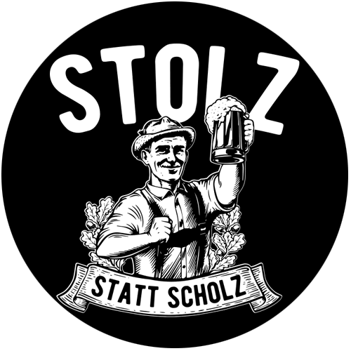 Stolz statt Scholz Stolz Pride Button Anstecker Aufkleber Flaschenöffn ...