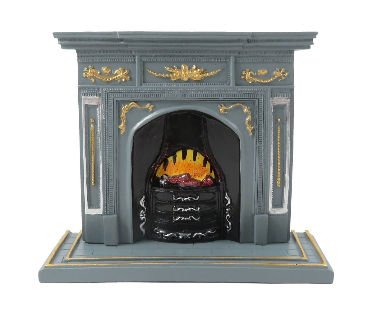 Victorian Fireplace Dollhouse Dolls House Fireplace With Glowing Fire