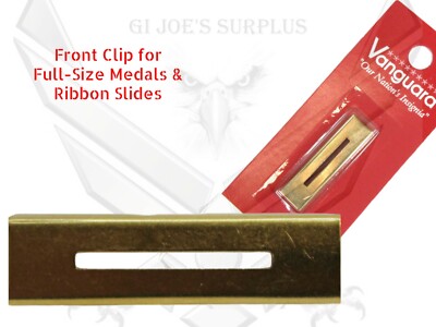 New Military Vanguard Brass Front Clip for Full-Size Ribbon/Medal ...