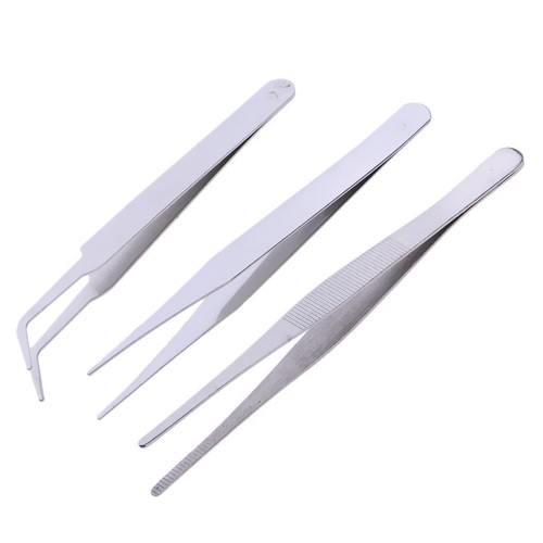 3Pieces Model Making Tools Kit Tweezers Cut Pliers Polished Hobby Craft ...