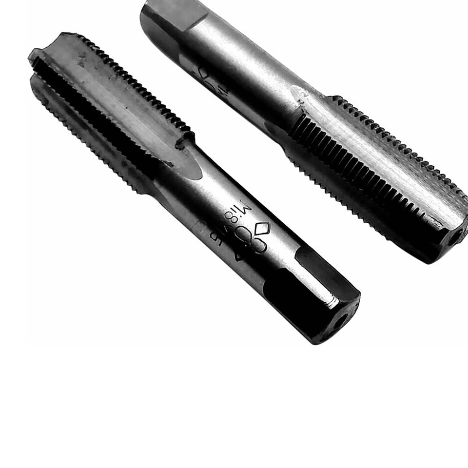18mm x 1.5 Metric Taper & Plug Tap Right Hand Thread M18 x 1.5mm Pitch ...