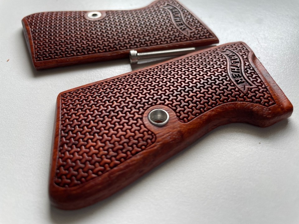 New style on wood Grips For Walther Interarms PP, PPK/S .380 ACP, 22LR ...
