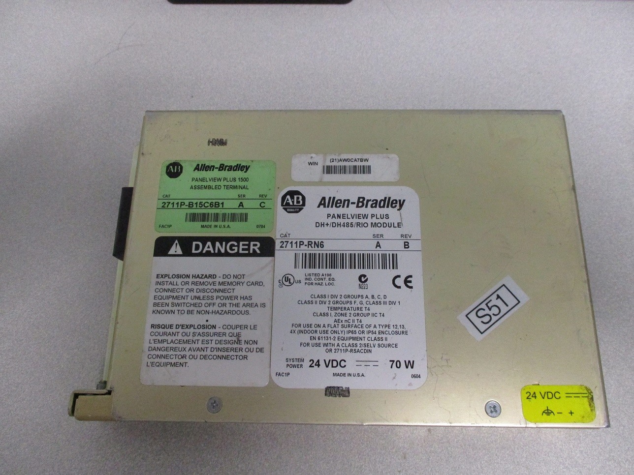 Allen Bradley PanelView Plus DH485/RIO Module | eBay