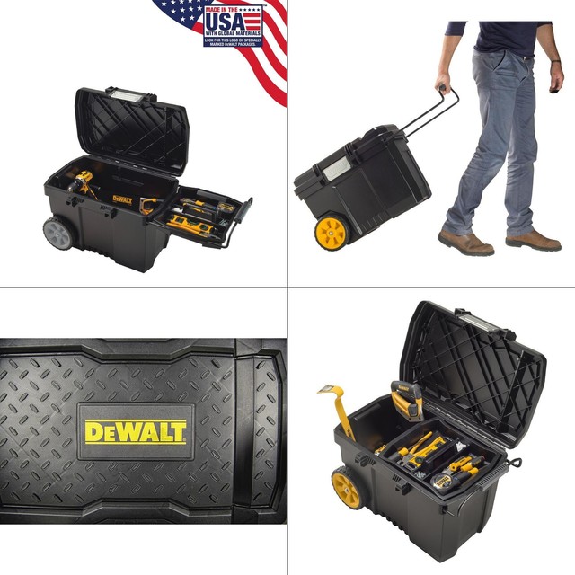 25 in. 15 gal. mobile tool box | dewalt rolling storage large ...