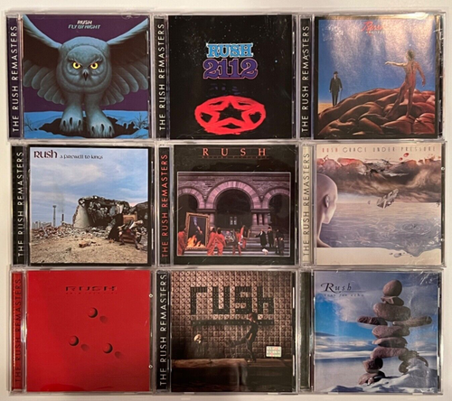 RUSH CD Lot 9 REMASTERS Moving Pictures 2112 Fly By Night Hemispheres FAREWELL | eBay
