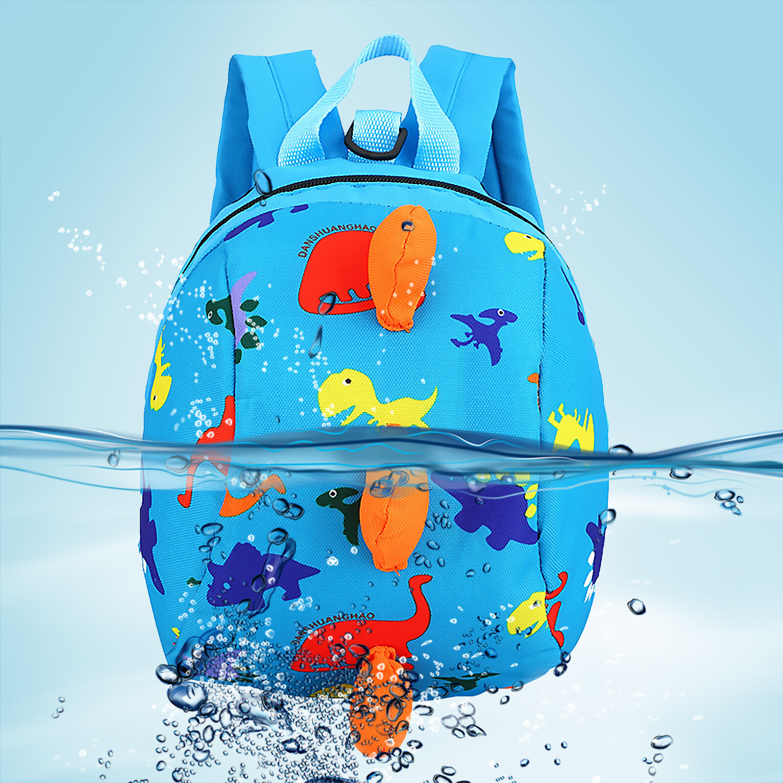 Toddler Kids Dinosaur Backpack Anti-lost Bags with Safety Leash (Sky ...