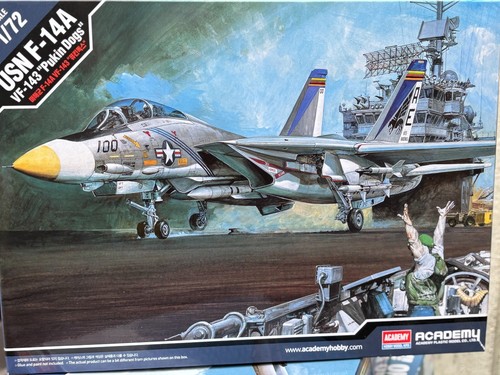 ACADEMY # 12563 1/72nd SCALE USN F-14A PUKIN DOG TOMCAT MODEL KIT | eBay