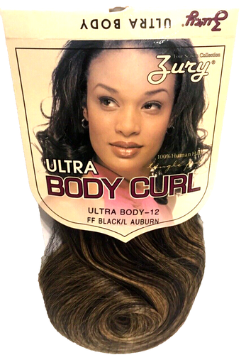 Zury Ultra Body Loose CurL FFBlack/LAuburn 12" 100% Human Hair Weft ...