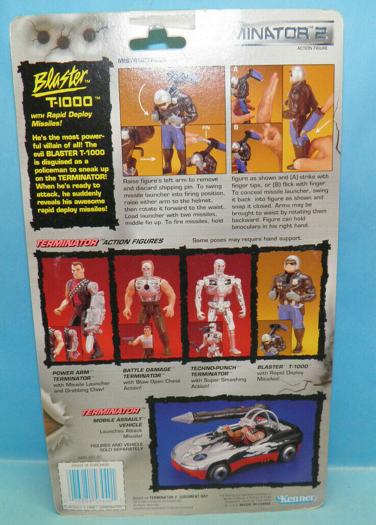 Kenner Terminator 2 Judgement Day Blaster T-1000 Terminator Action ...
