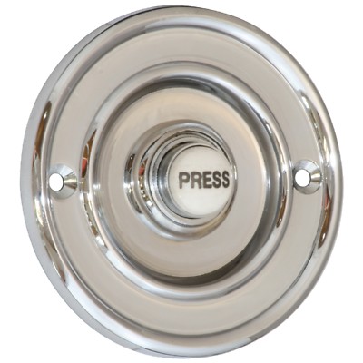 Bell Press / Push - 76mm Diameter + CHROME | Period Design | eBay UK