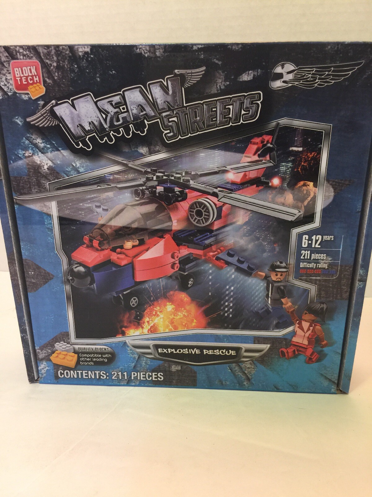 Block Tech Mean Streets Explosive Rescue Set New & Factory Sealed 211 ...