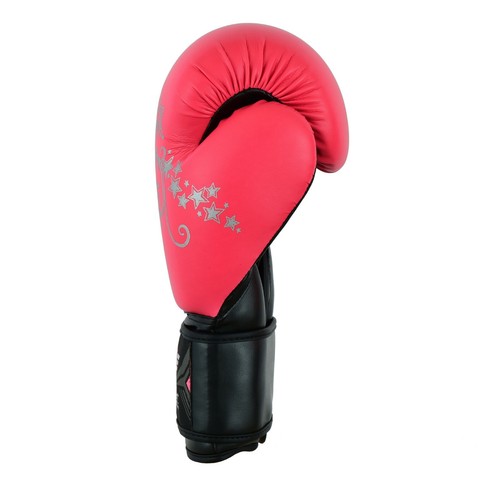 Ladies Purple Gel Boxing Gloves Bag Womens Gym Kick Pads MMA Mitts Muay ...
