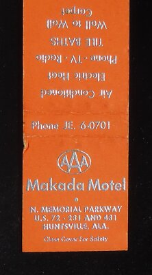 1950s Makada Motel Tile Baths N. Memorial Parkway Huntsville AL Madison ...