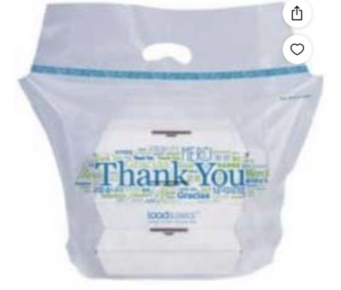 Hilex Poly Thank You Load and Seal Polyethylene Natural Tamper Evident ...