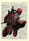Deadpool Dictionary Art Poster Picture Comic Book Marvel Collectible ...