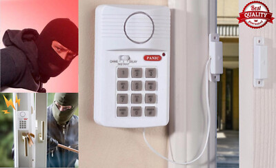 2/1x Security Keypad Loud Alarm Wireless Door Alarm Garage Caravan ...