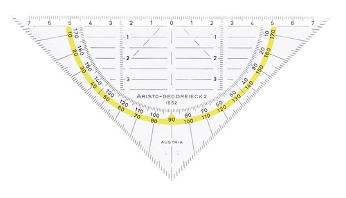 GEOtec Geo-Dreieck® Triangle, Perspex, 160 mm, Transparent | eBay