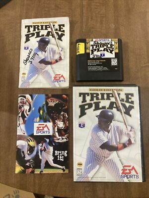 Triple Play Gold Edition (Sega Genesis, 1996) Complete CIB Tested ...