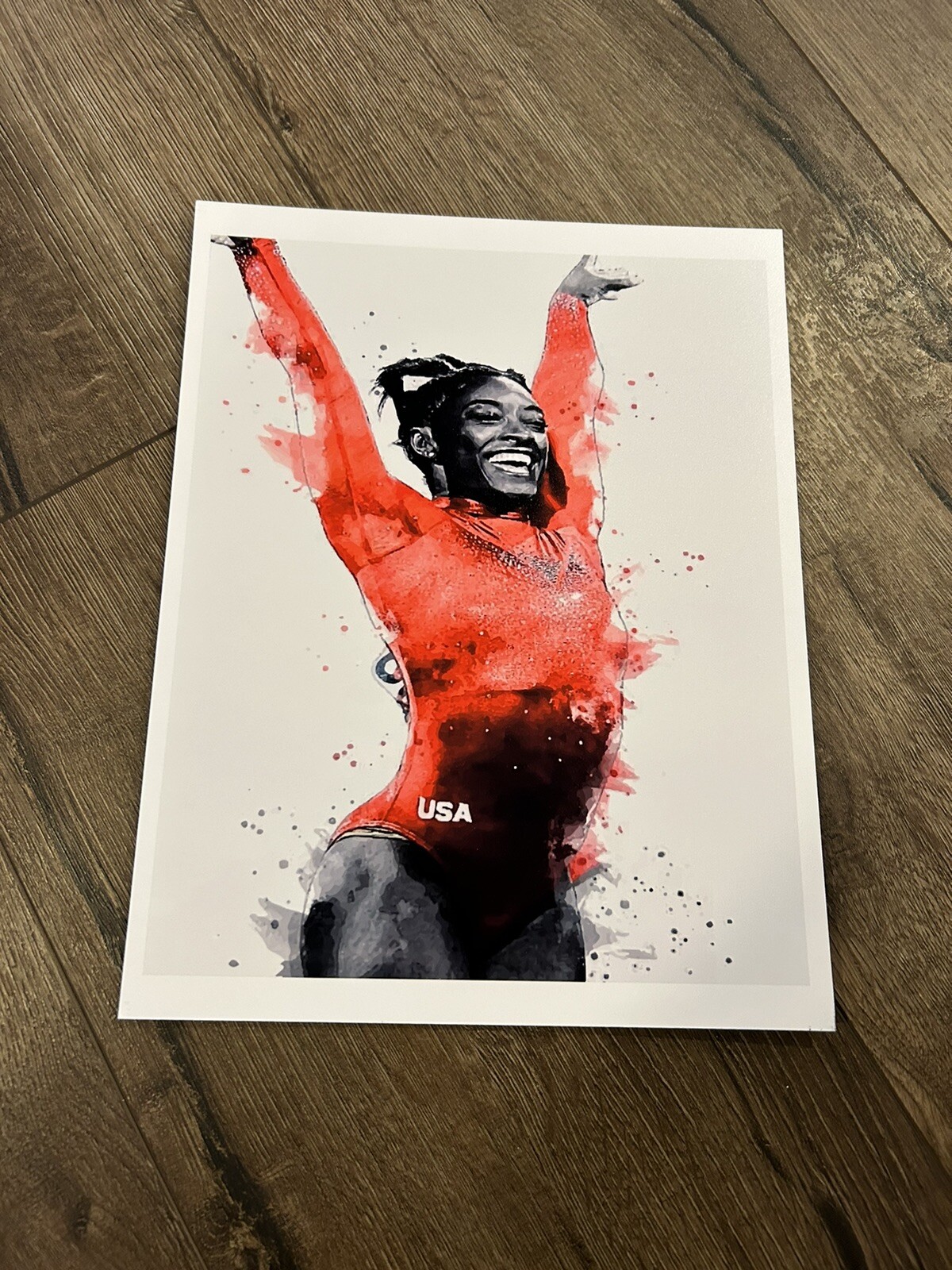 SIMONE BILES Art Photo 11" x 14" Poster USA GYMNASTICS Olympics Gold ...
