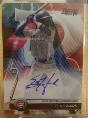 2020 BOWMAN'S BEST ED HOWARD ROOKIE AUTO BEST OF 2020 CHICAGO CUBS | eBay