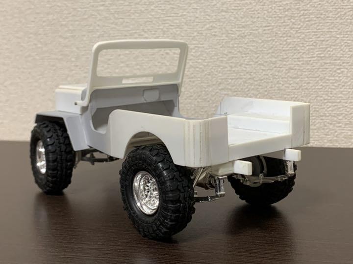 124 Under Construction Jeep J57 J58 Metal Toy Car Model Collectible ...