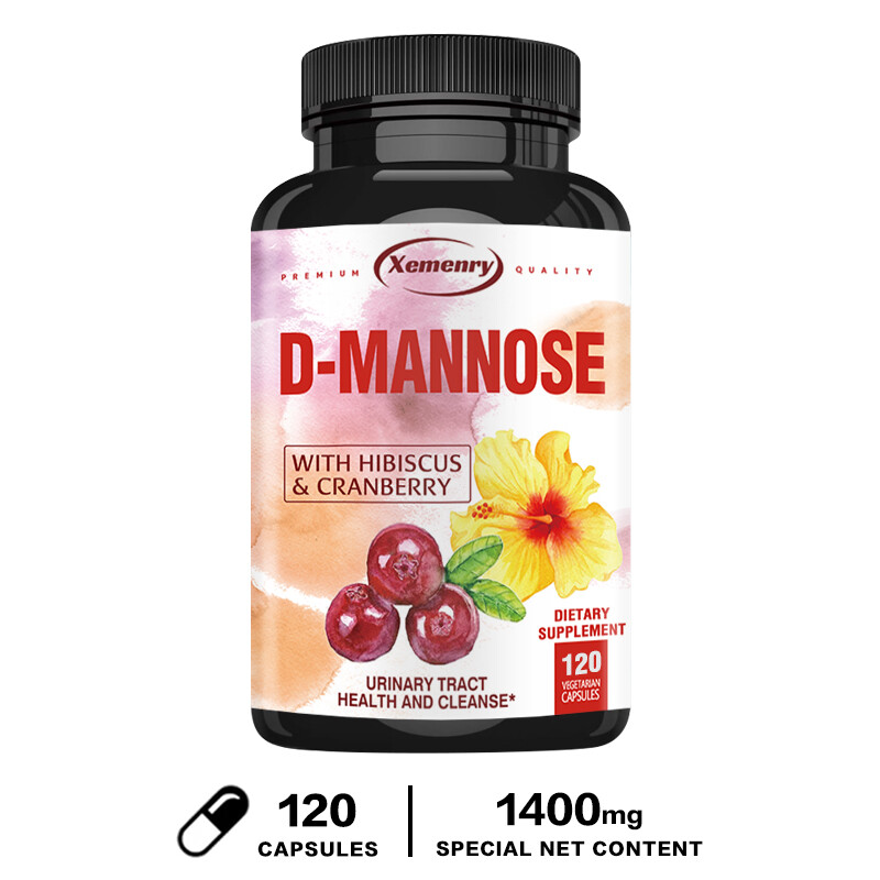 D-Mannose Capsules 1400mg - Bladder & Urinary Tract Health ...
